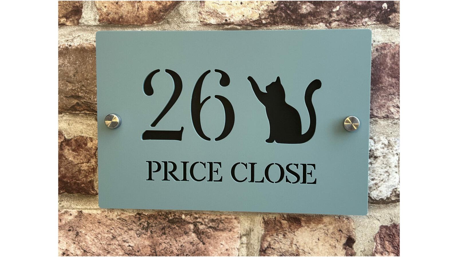 Reaching Cat House Sign - Elizabeth Frances Designs