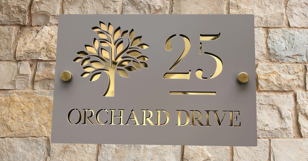 Square House Signs - Elizabeth Frances Designs