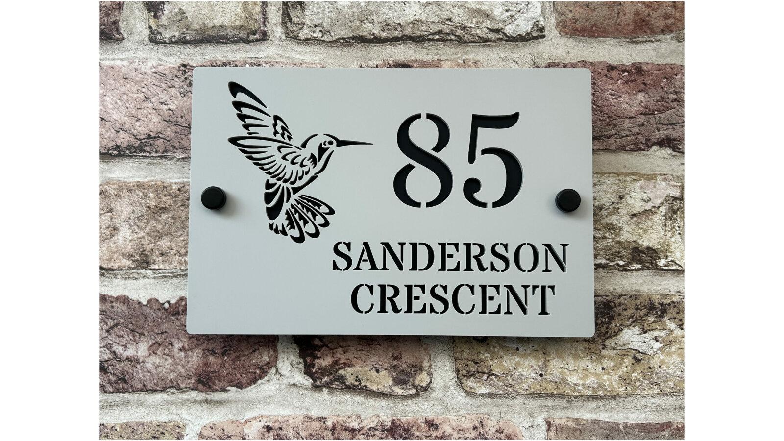 Hummingbird/Kingfisher Bird House Sign - Elizabeth Frances Designs